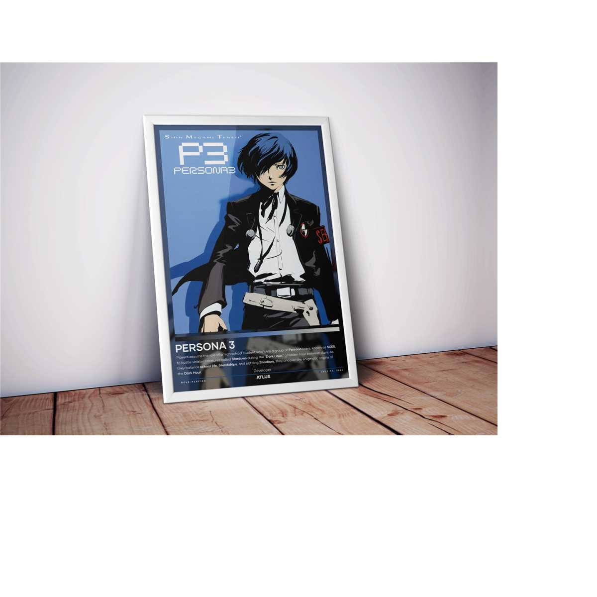 Persona 3 Poster, Gaming Posters, 4 Colors, Video | Inspire Uplift