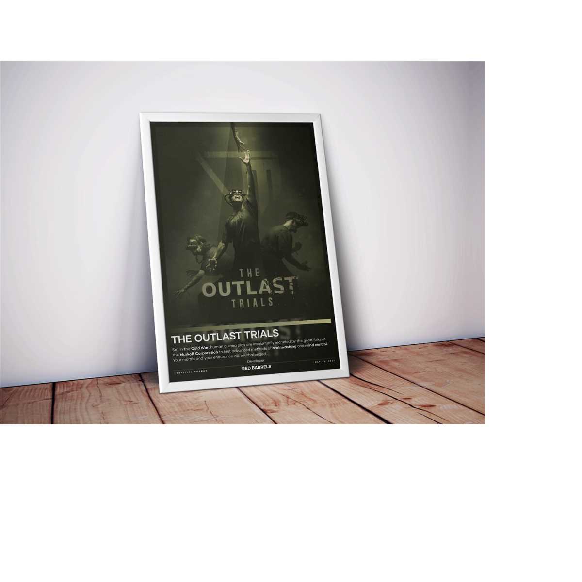The Outlast Trials Poster, Gaming Poster, 4 Colors, | Inspire Uplift