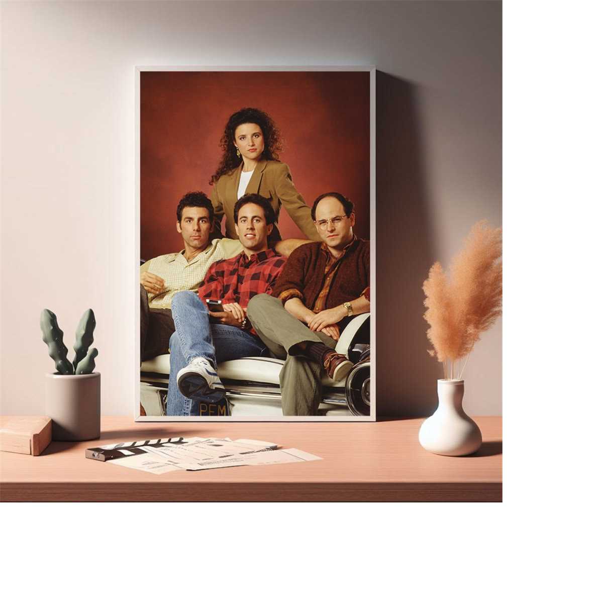 Seinfeld 80s 90s Tv Series Movie Sitcom Poster, | Inspire Uplift