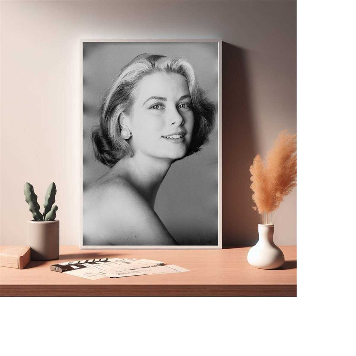 Grace Kelly Celebrity Cinema Actress Star Poster, Canvas | Inspire Uplift
