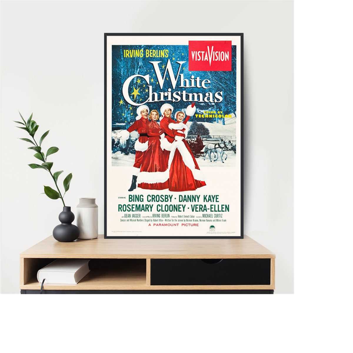 White Christmas 1954 Moive Poster Wall Room Decor | Inspire Uplift