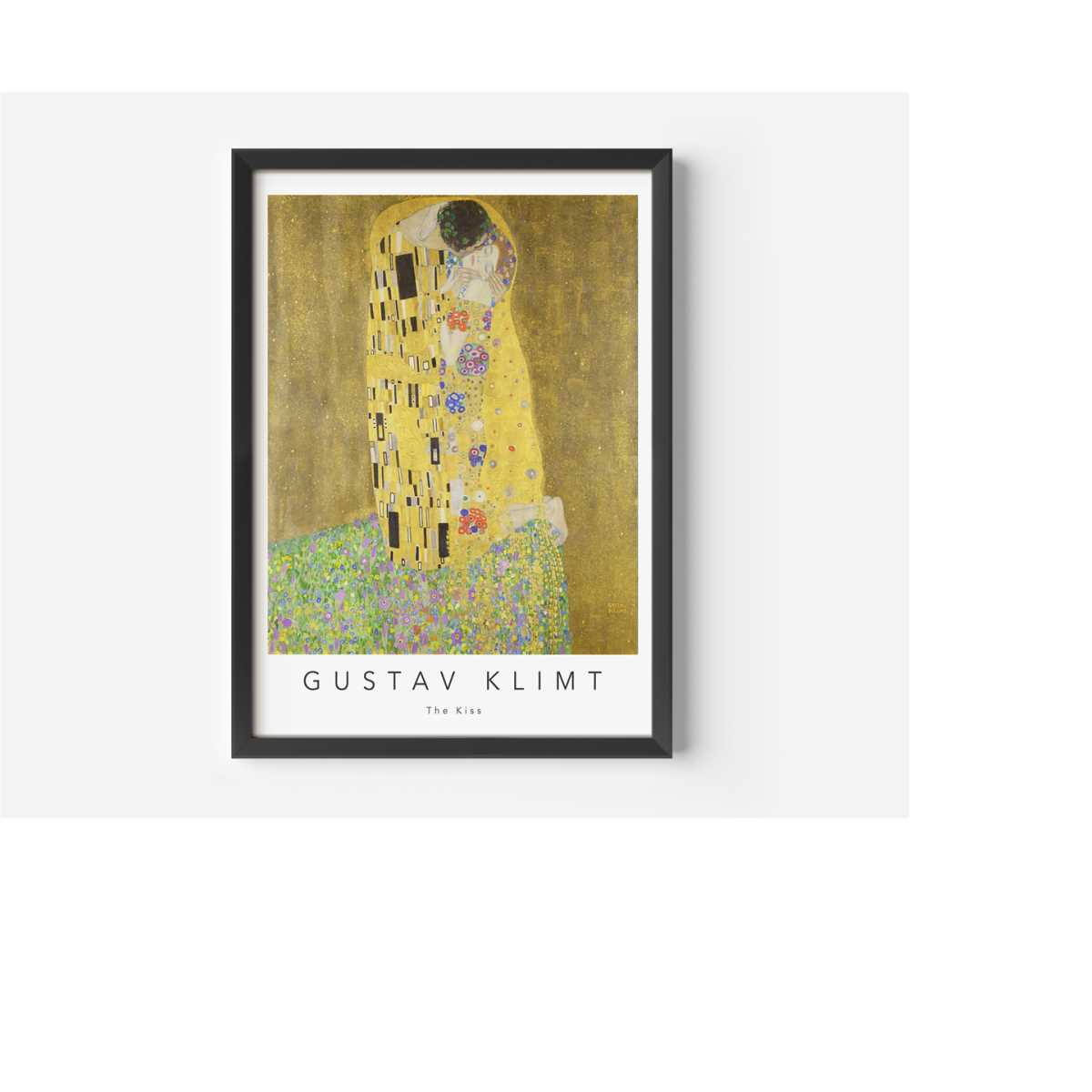 Gustav Klimt, The Kiss, MidCentury Art Poster, Famous | Inspire Uplift