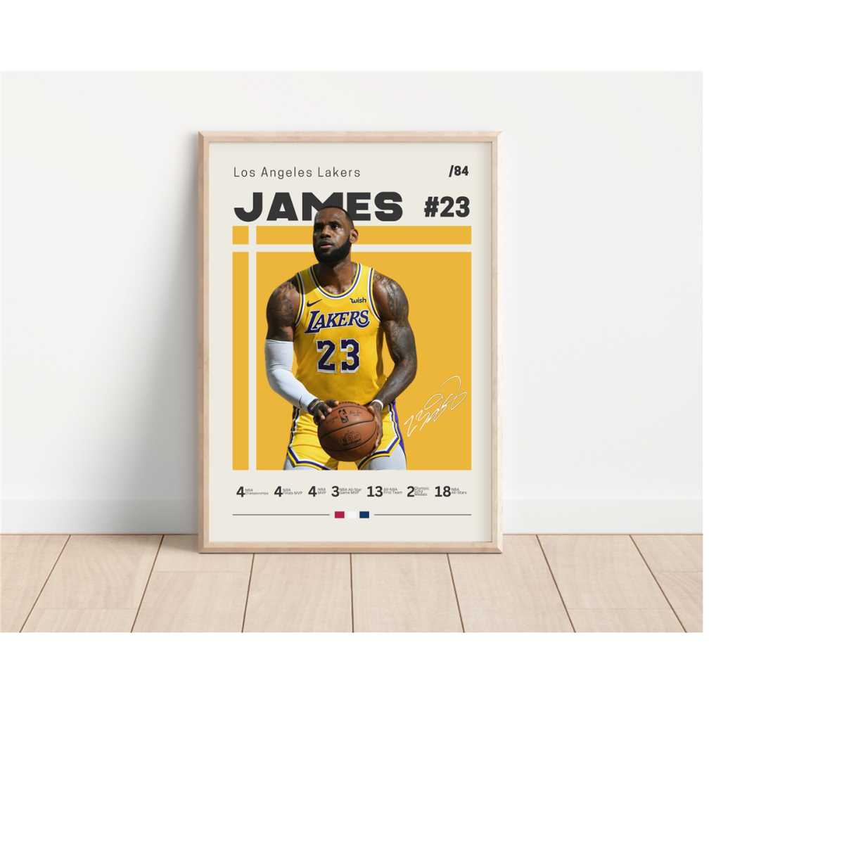 Lebron James Inspired Poster , LA Lakers Art - Inspire Uplift