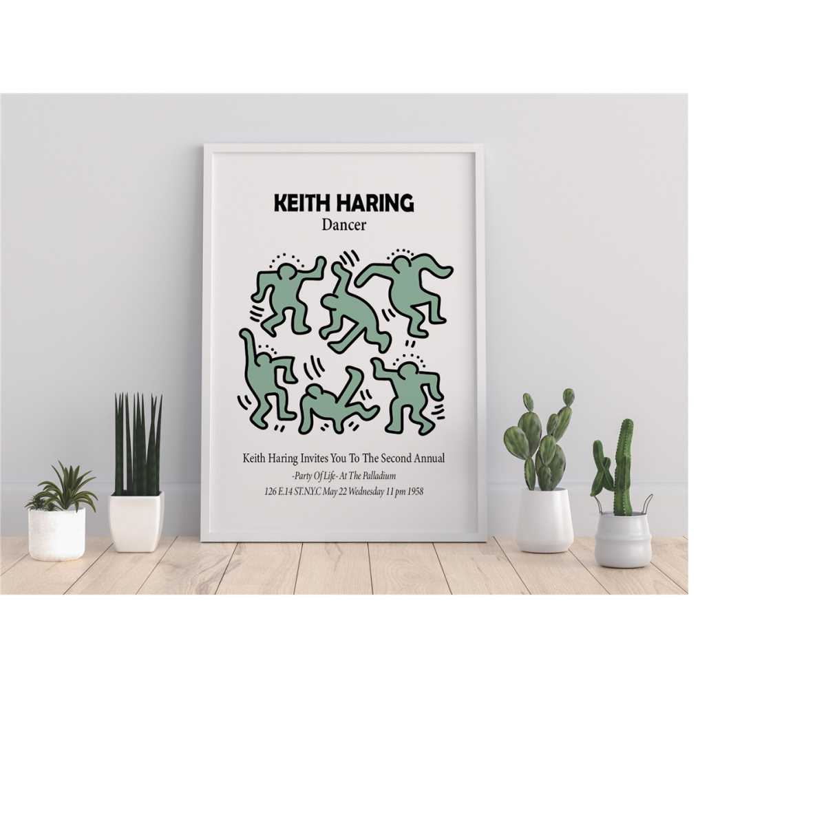 Keith Haring Instant Download, Keith Haring Dancer Poster, | Inspire Uplift