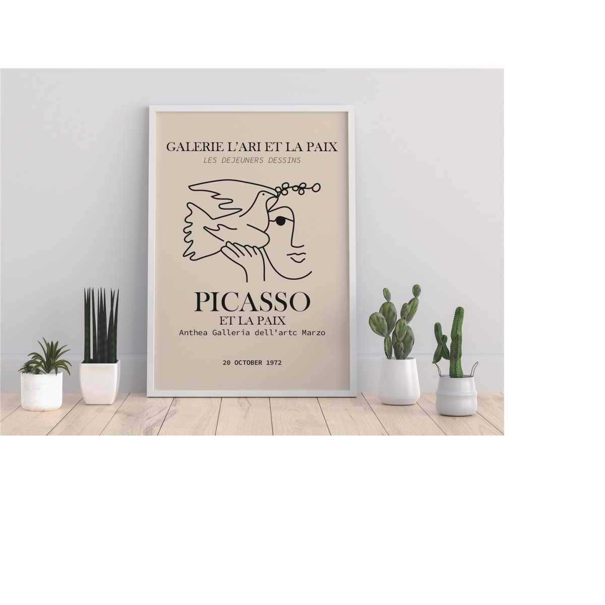 Pablo Picasso Print Download, Picasso Line Drawing Printable | Inspire ...