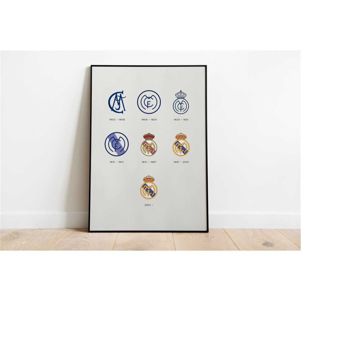 Real Madrid Poster, Real Madrid Logo Poster , | Inspire Uplift