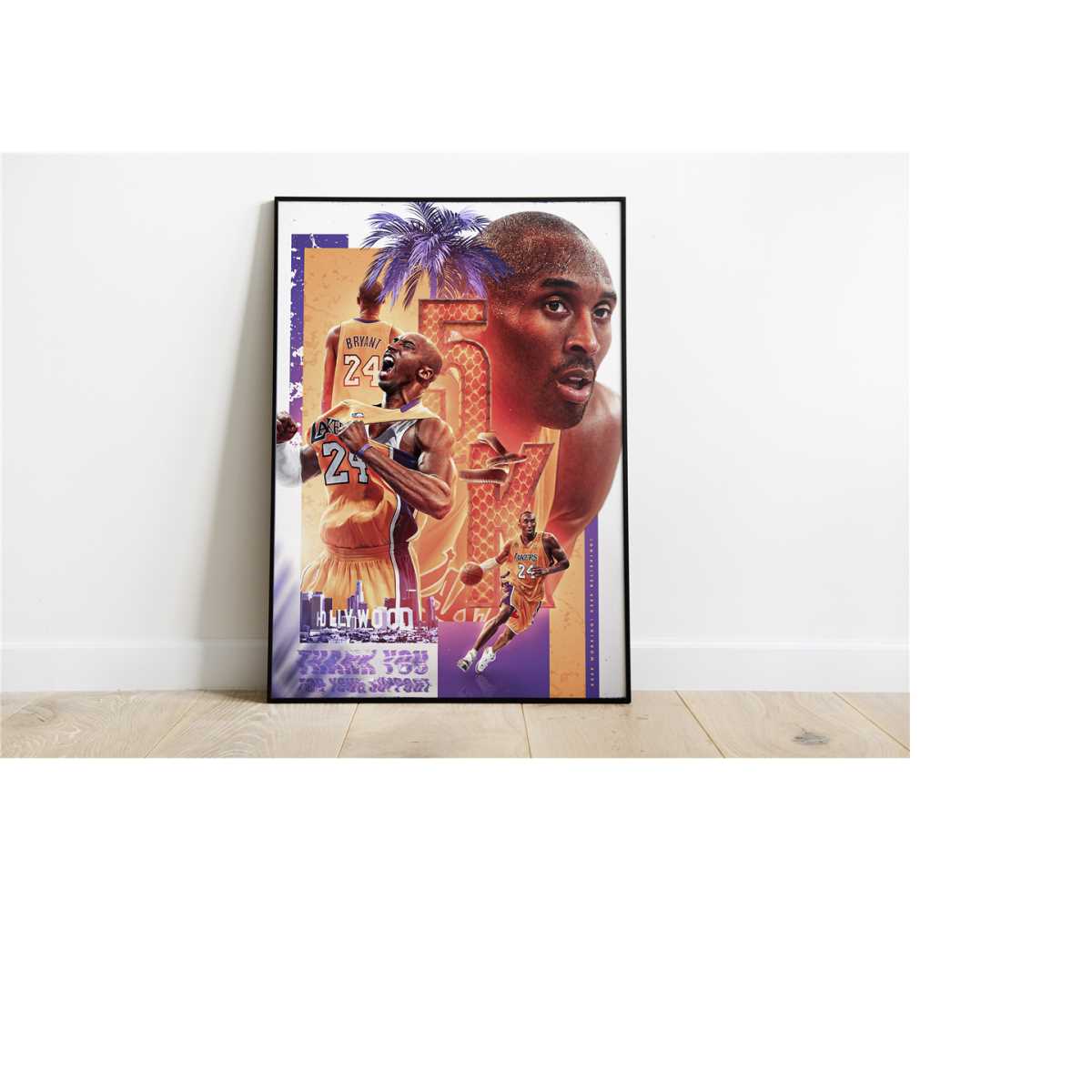 Kobe Bryant Poster, NBA Posters, Wall Art, Wall | Inspire Uplift