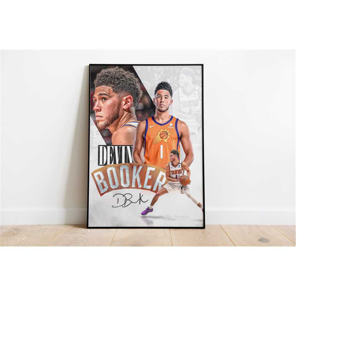 Devin Booker Poster, NBA Posters, Wall Art, Wall - Inspire Uplift