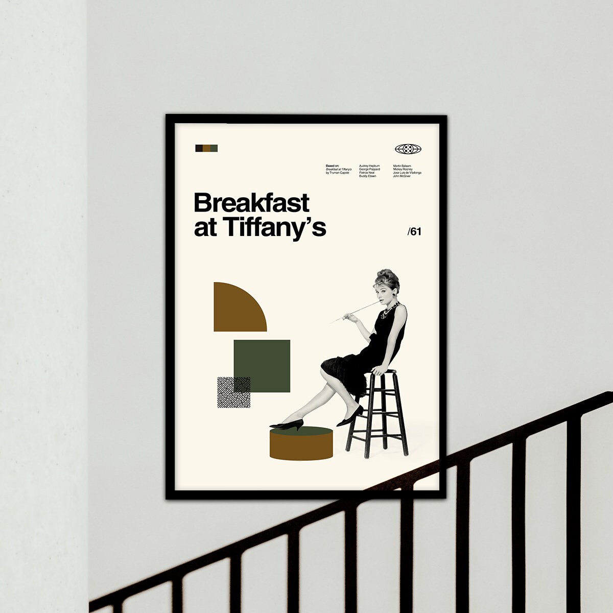 Breakfast at Tiffany's Poster, Minimalist Poster, Retro Movi | Inspire ...
