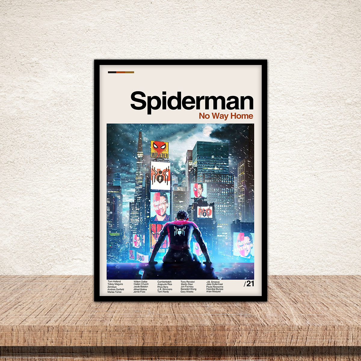Spider Man No way Home Poster, Spiderman Poster, Marvel, Ret | Inspire ...
