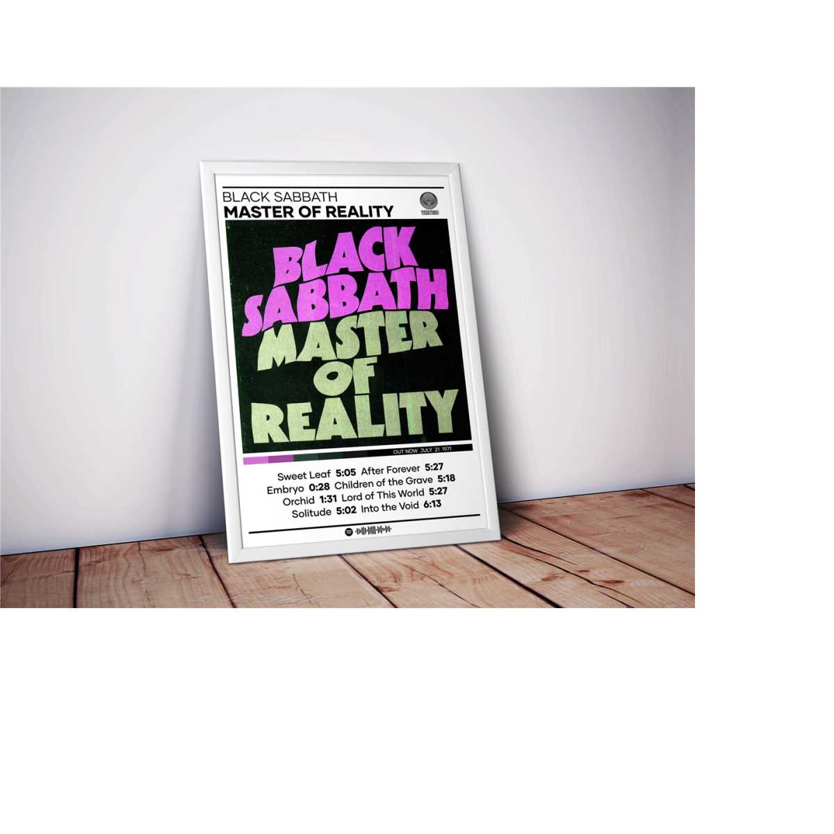 Black Sabbath Poster | Master of Reality Poster | Inspire Uplift