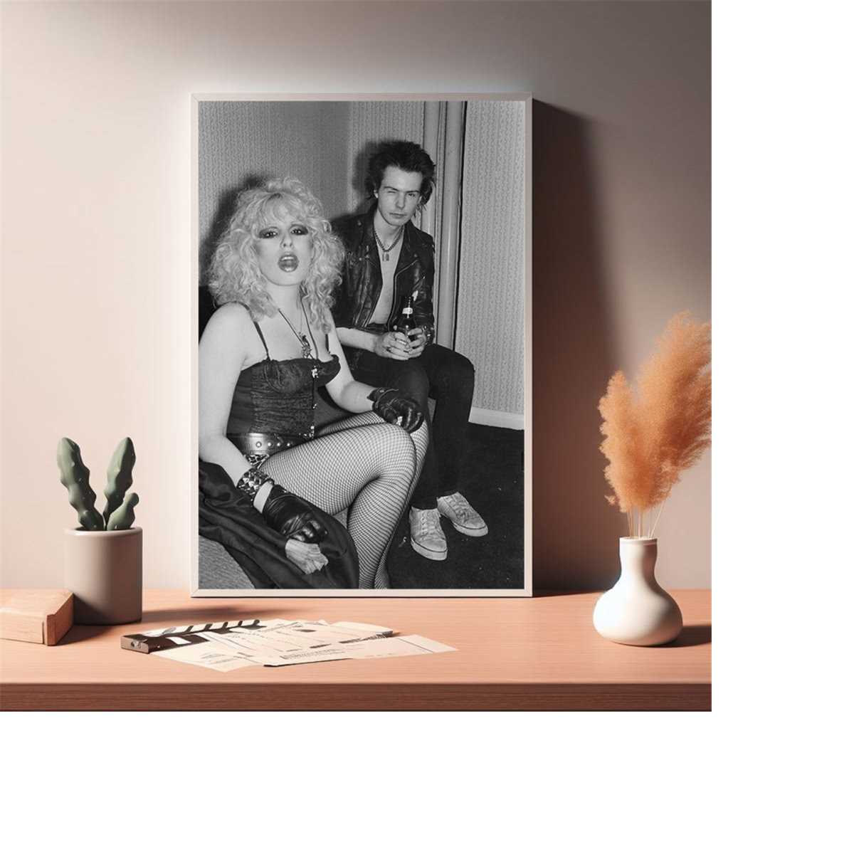 Sid Vicious And Girlfriend Nancy Spungen Poster, Canvas | Inspire Uplift