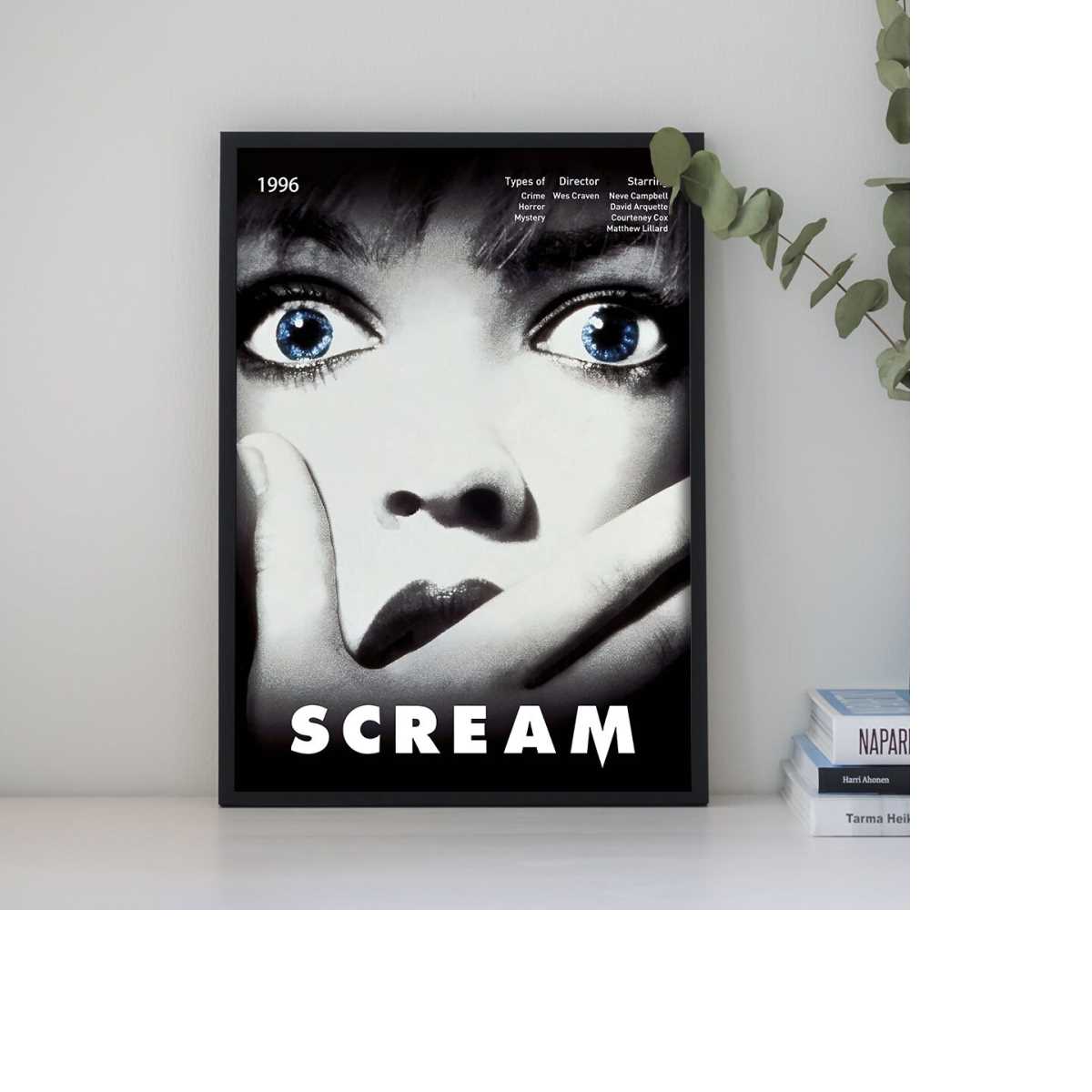 Scream Movie Poster, Classic Film Posters, Personalized Movi | Inspire ...