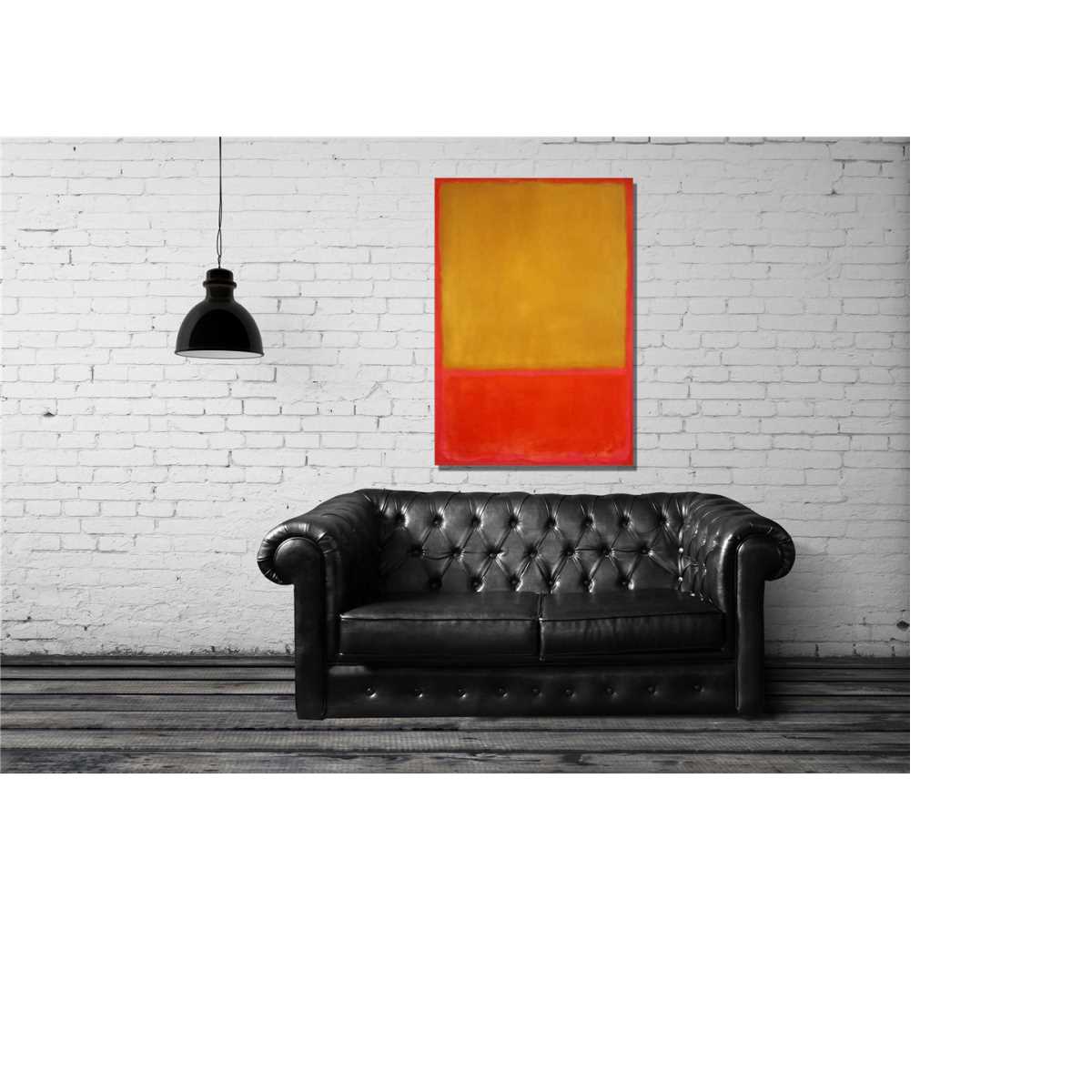Mark Rothko Orange Yellow Canvas Painting,Mark Rothko Vintag | Inspire ...
