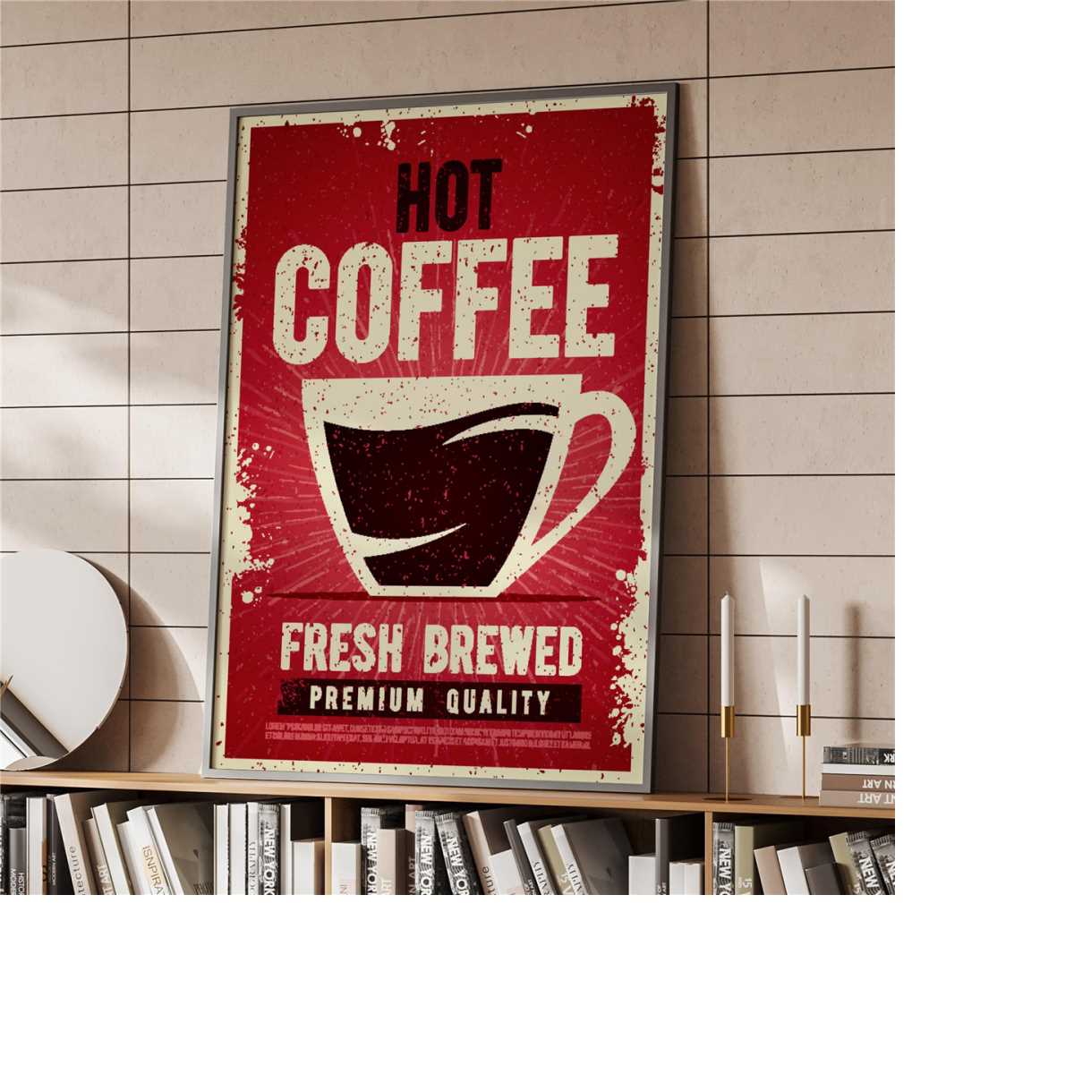 Vintage Coffee Shop Poster | Home Decor | | Inspire Uplift