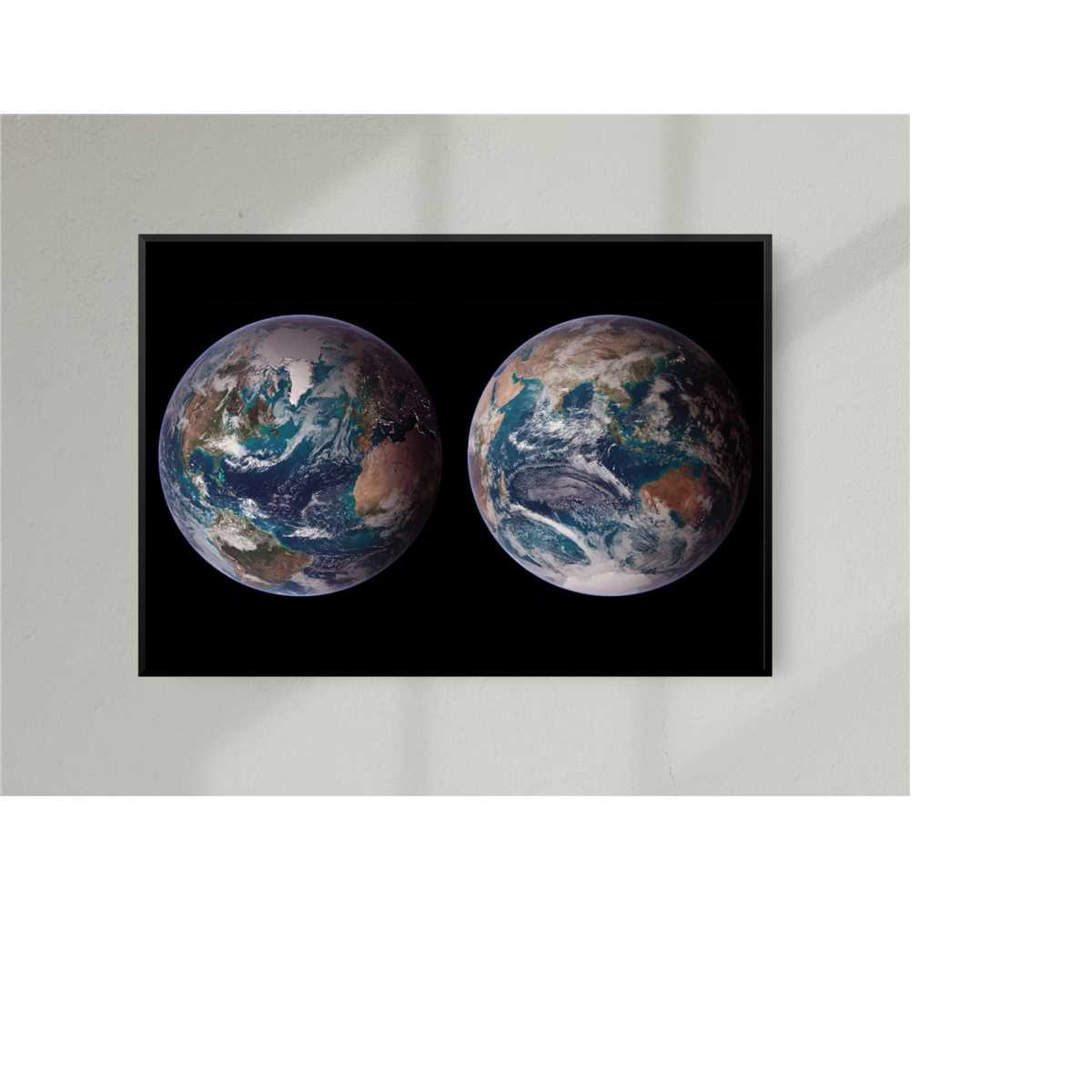 Blue Marble Space Photography Print of the Earths | Inspire Uplift