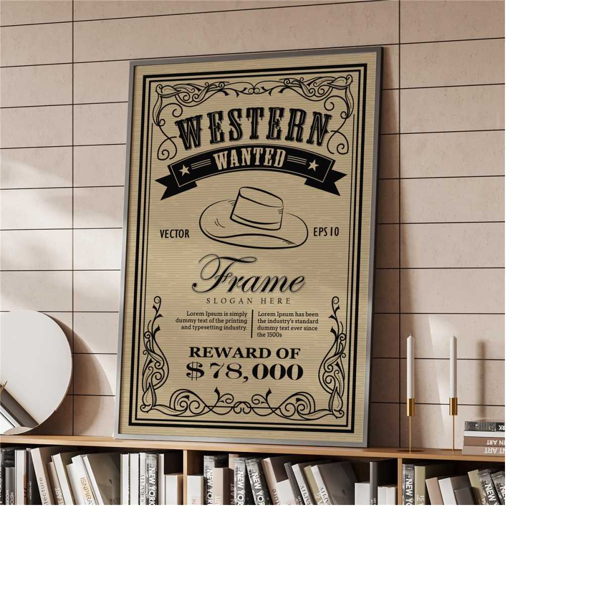 Vintage Western Wanted Poster | Home Decor | | Inspire Uplift