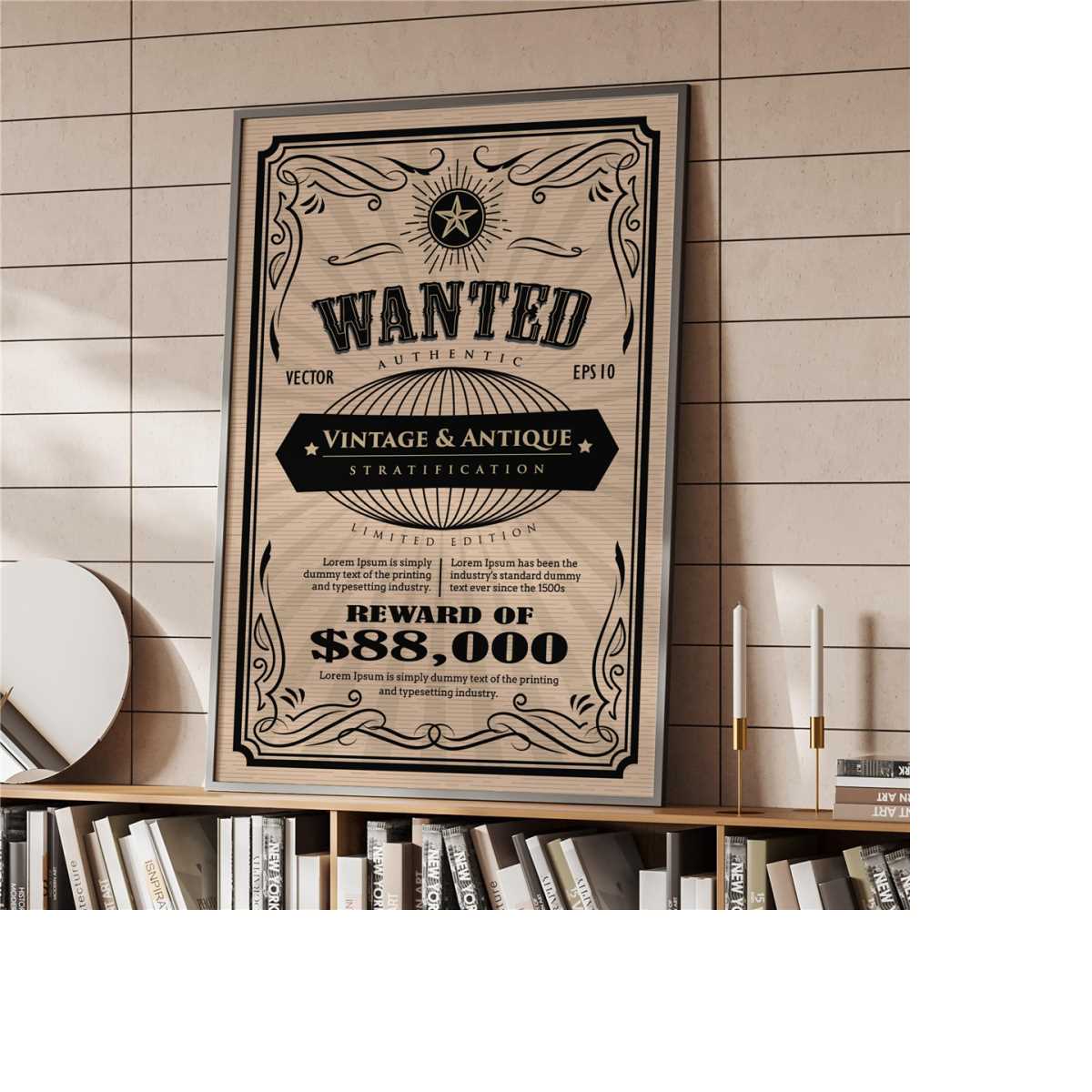 Vintage Western Wanted Poster Art Print | Home | Inspire Uplift