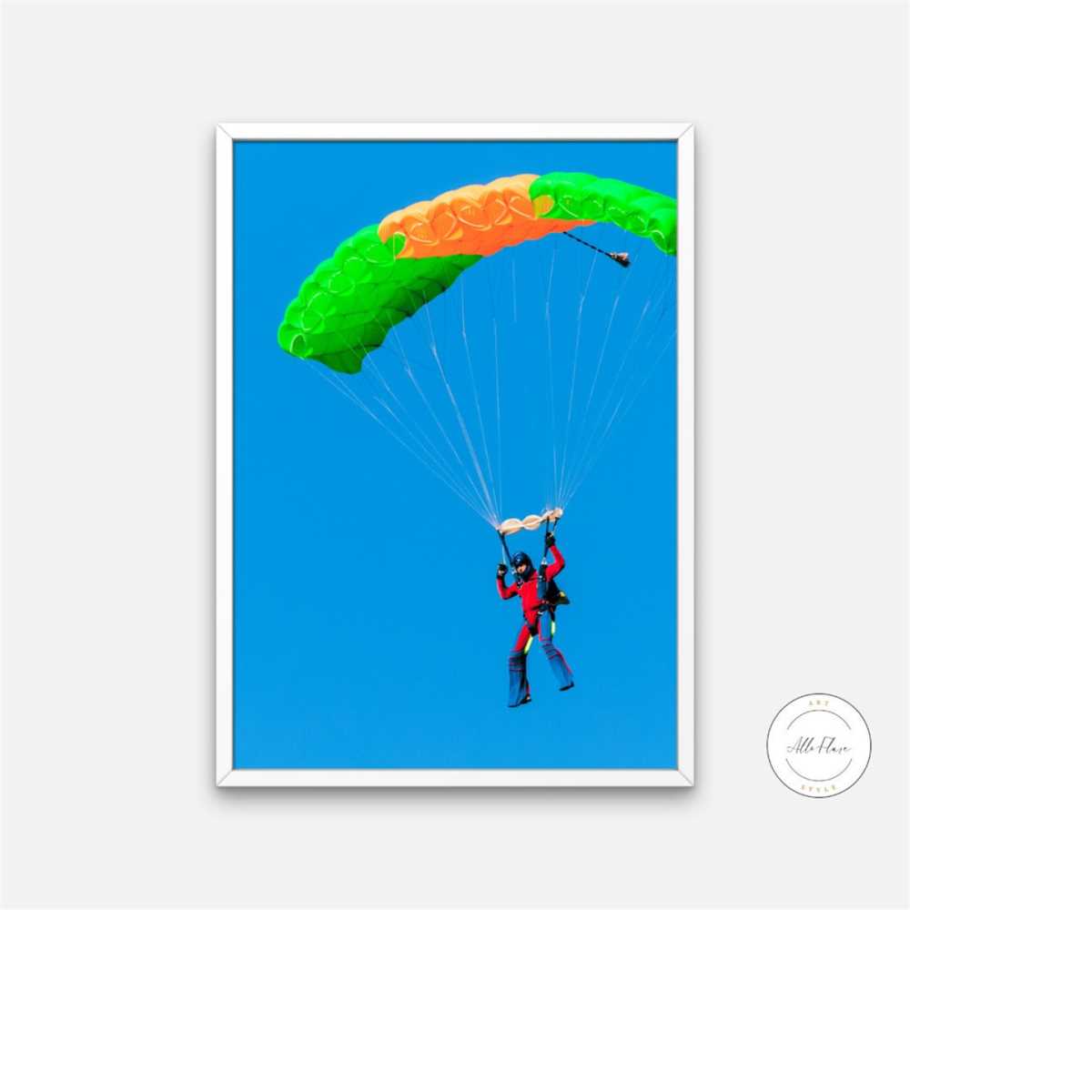 Sky Diving Poster INSTANT DOWNLOAD, sport wall art, | Inspire Uplift