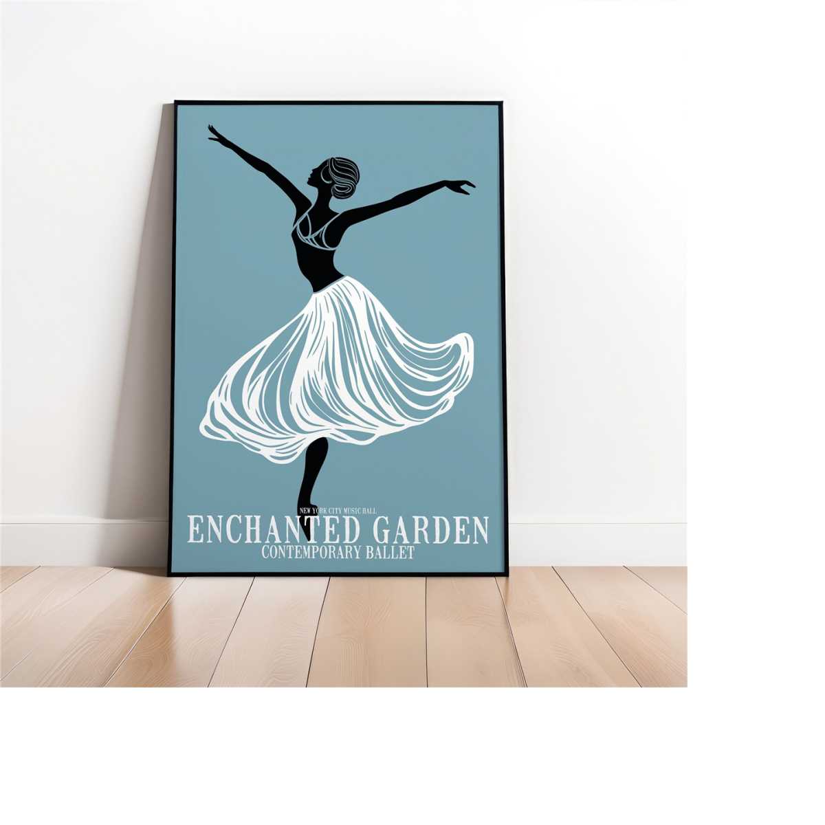 ENCHANTED GARDEN Ballet Poster - Contemporary Dance Wall | Inspire Uplift