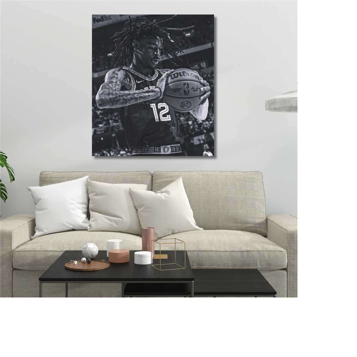 Ja Morant Canvas, Ja Morant Poster, Ja Morant | Inspire Uplift