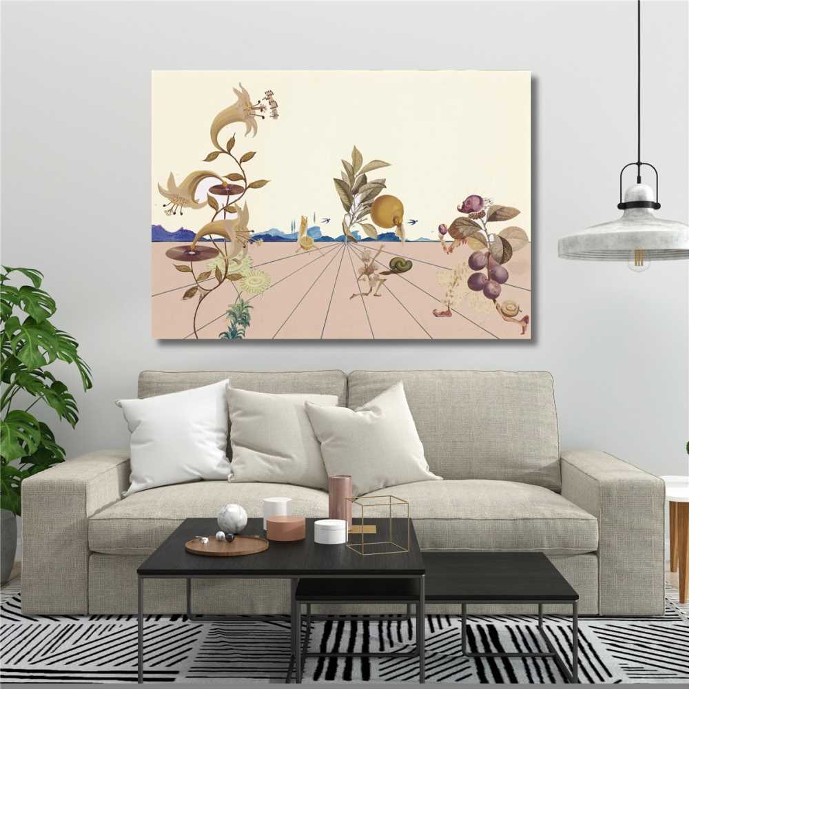 salvador dali fleurs print, salvador dali wildflower canvas, - Inspire ...