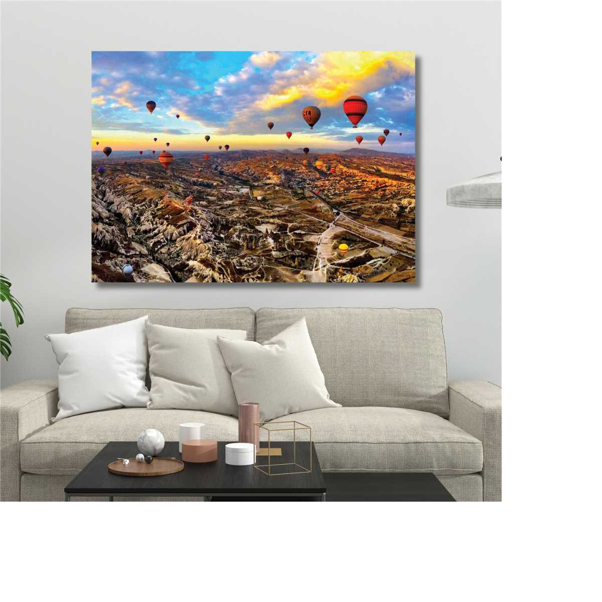 Flying Balloons canvas art, Colorful Balloons canvas, Balloo | Inspire ...