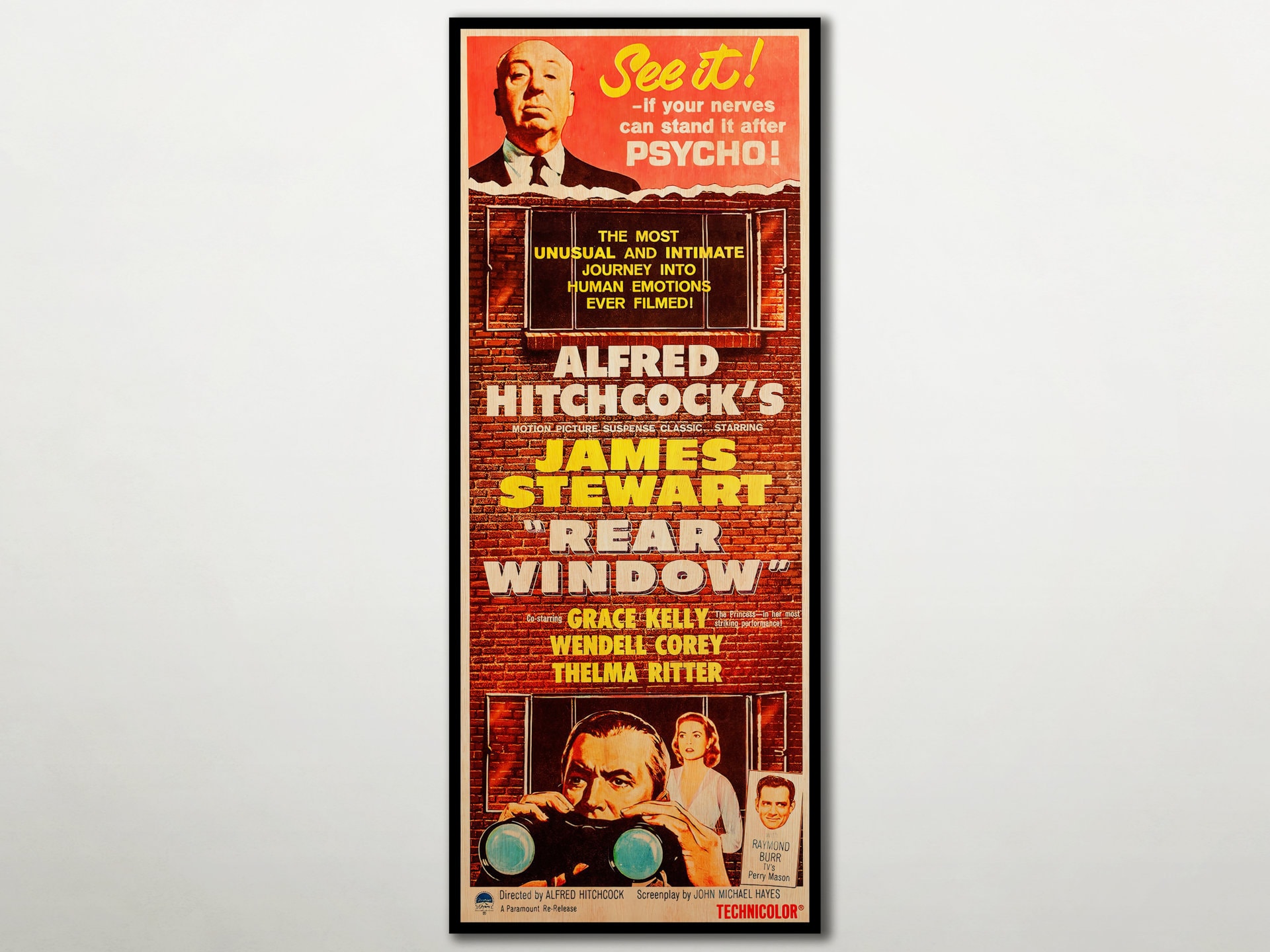 Rear Window poster WOOD PRINT, Fanart cinema movie posters o - Inspire ...