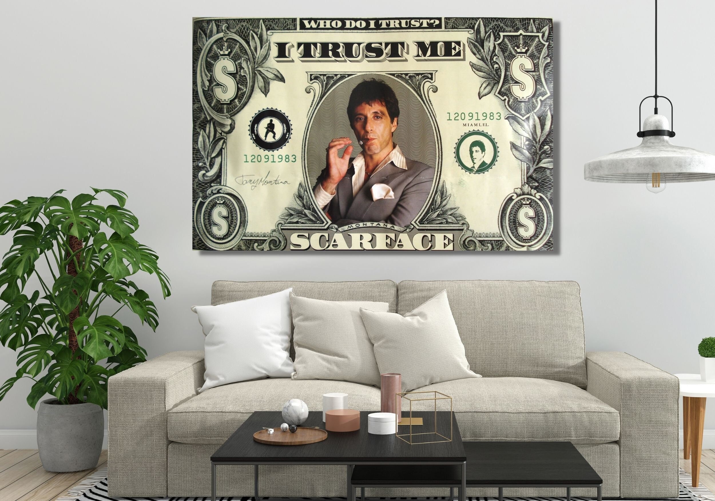 Scarface Ready To Hang Canvas Wall Art,Scarface Poster,Tony | Inspire ...