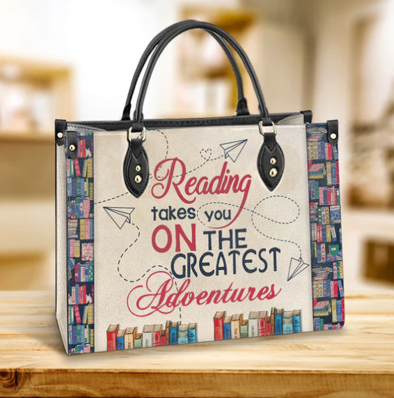 Book Reading Takes You On The Greatest Adventures Leather Ba | Inspire ...