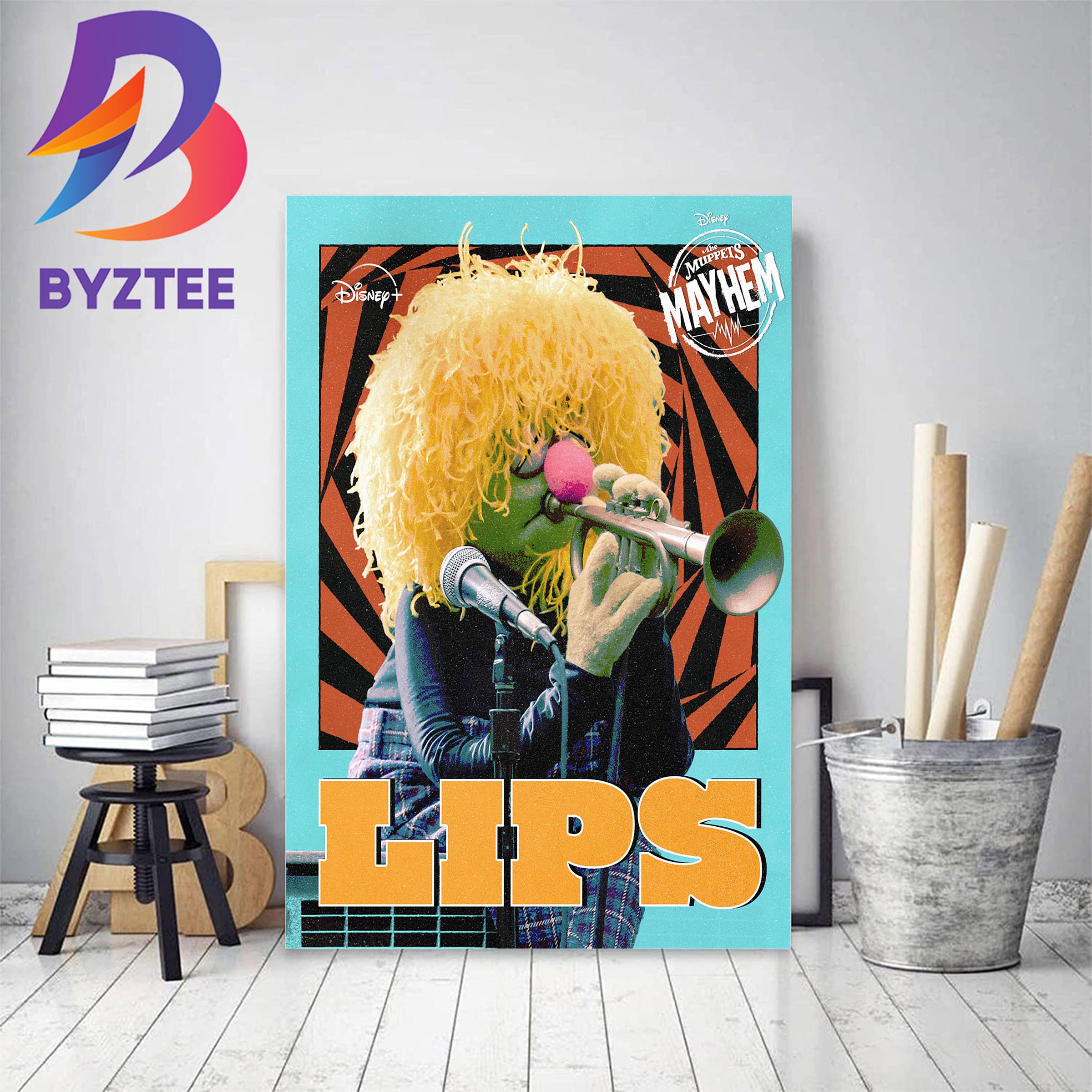 Lips In The Muppets Mayhem Of Disney Home Decor Poster Canva - Inspire ...