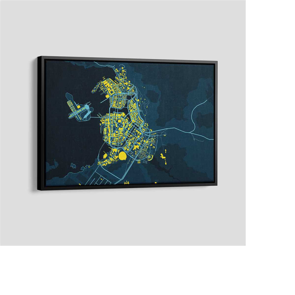 Cyberpunk 2077 Map Print, Night City Map Poster, | Inspire Uplift
