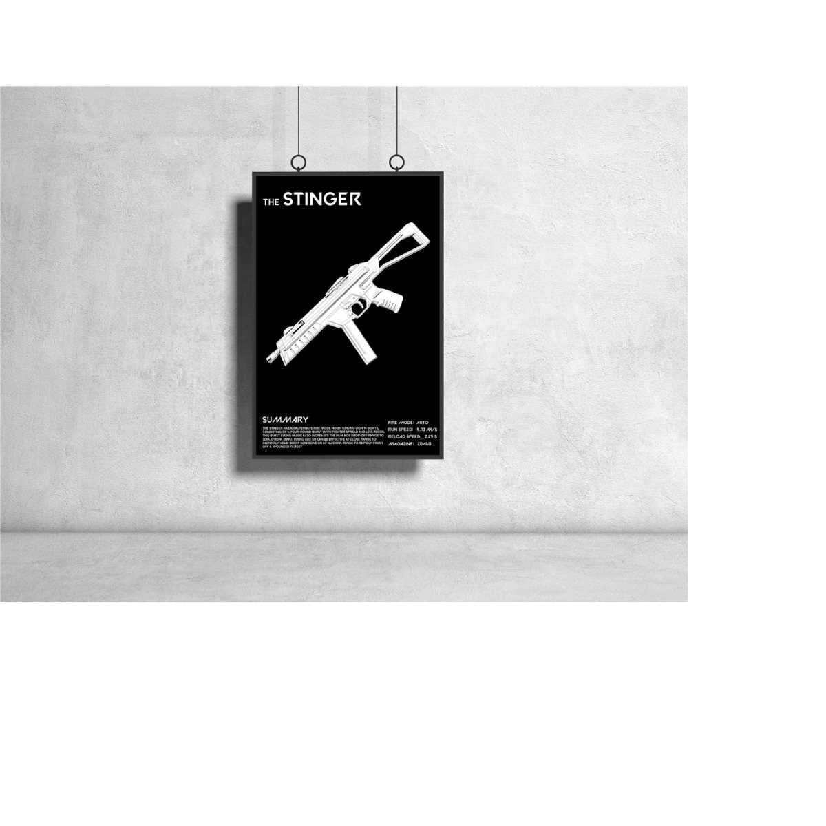 Valorant Stinger | Valorant Poster | Gaming Poster | Inspire Uplift