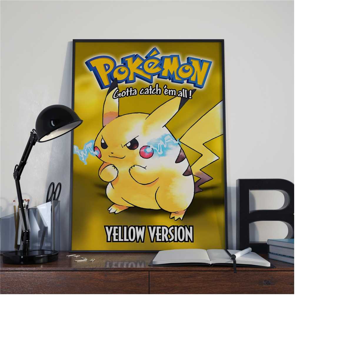 Pokemon Yellow 1998 Poster | Gaming Poster | | Inspire Uplift