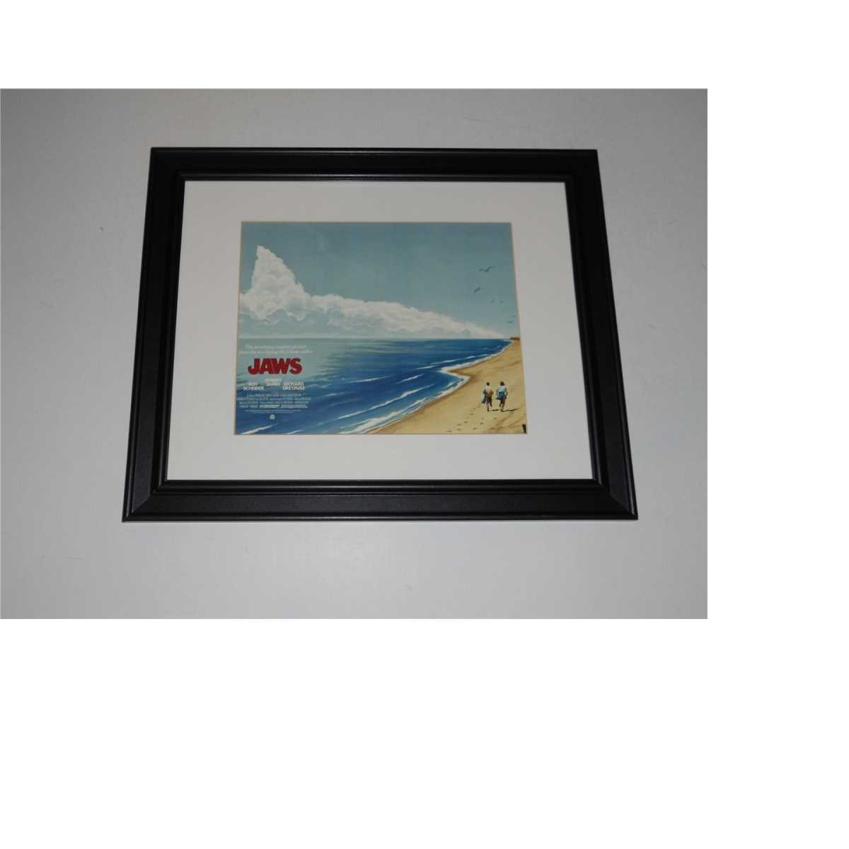 Framed Jaws 1975 Alternate "Shark Beach" Poster Steven | Inspire Uplift