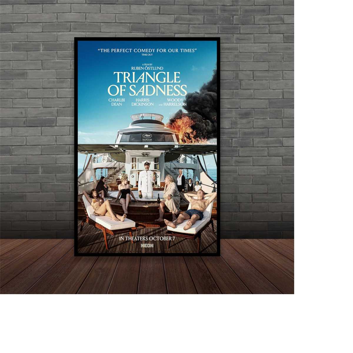 TRIANGLE OF SADNESS Movie Poster Classic Film, Wall | Inspire Uplift
