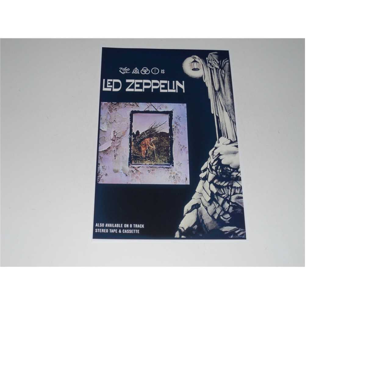 Led Zeppelin IV (Runes) Ad Poster from 1971 | Inspire Uplift