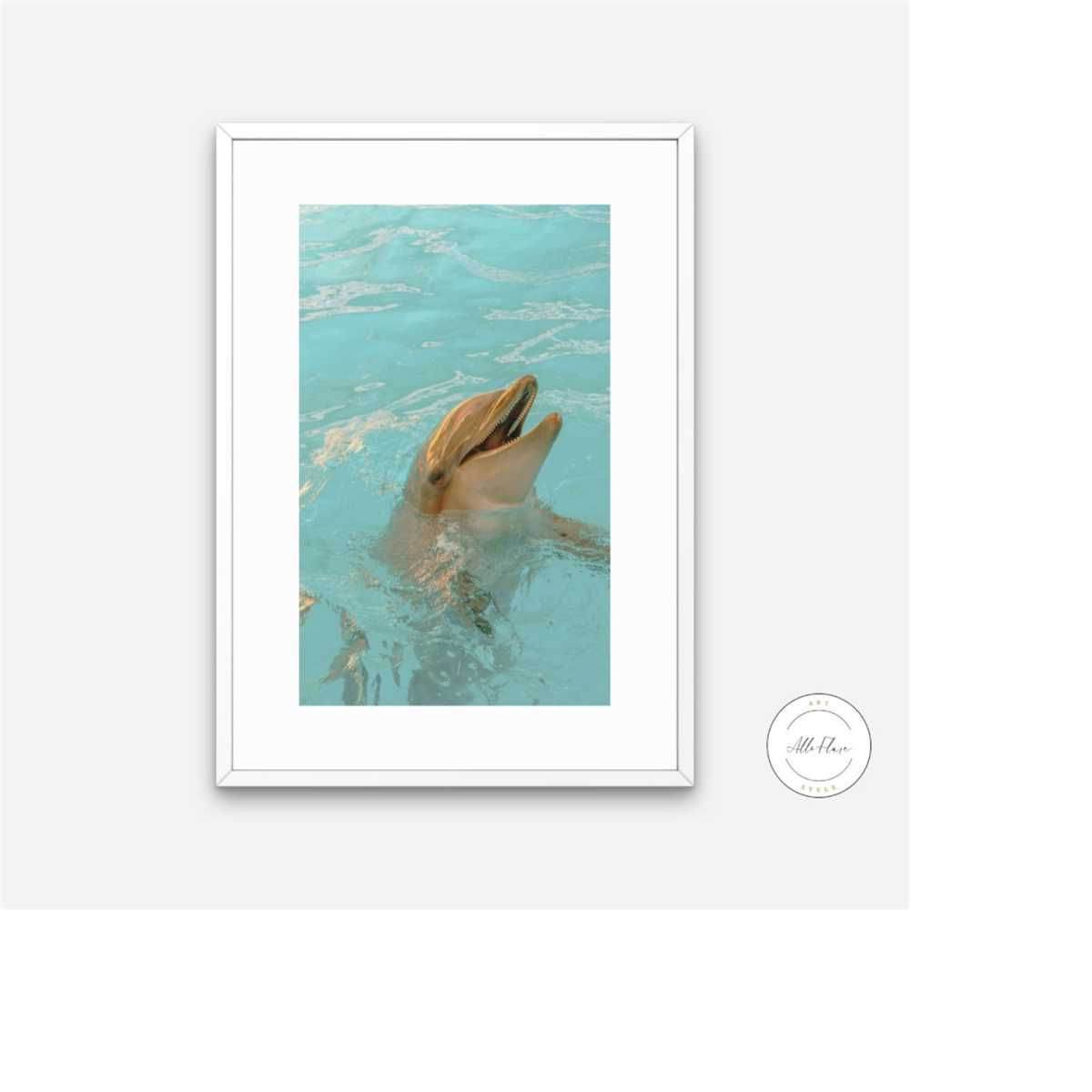 Dolphin Poster INSTANT DOWNLOAD, coastal aesthetic decor, un | Inspire ...