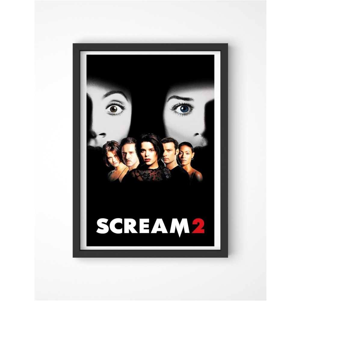 Scream II Movie Poster, Scream 2 Movie Print | Inspire Uplift