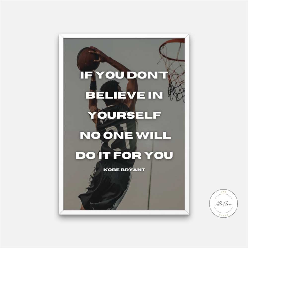 Basketball Motivational Poster PRINTABLE, Kobe Bryant, Nba f | Inspire ...