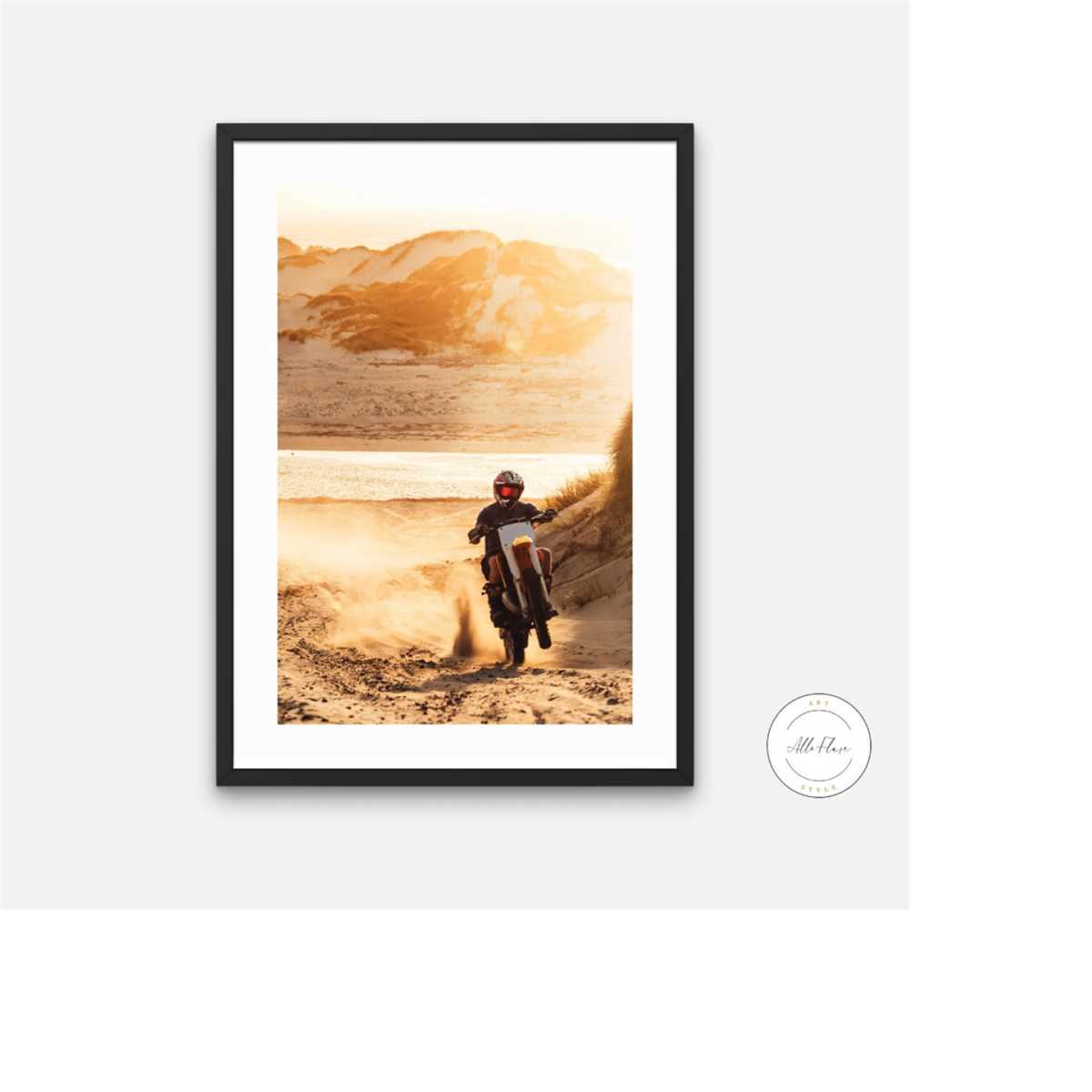 Off Road Motorcycle Poster INSTANT DOWNLOAD, mountain bike - Inspire Uplift
