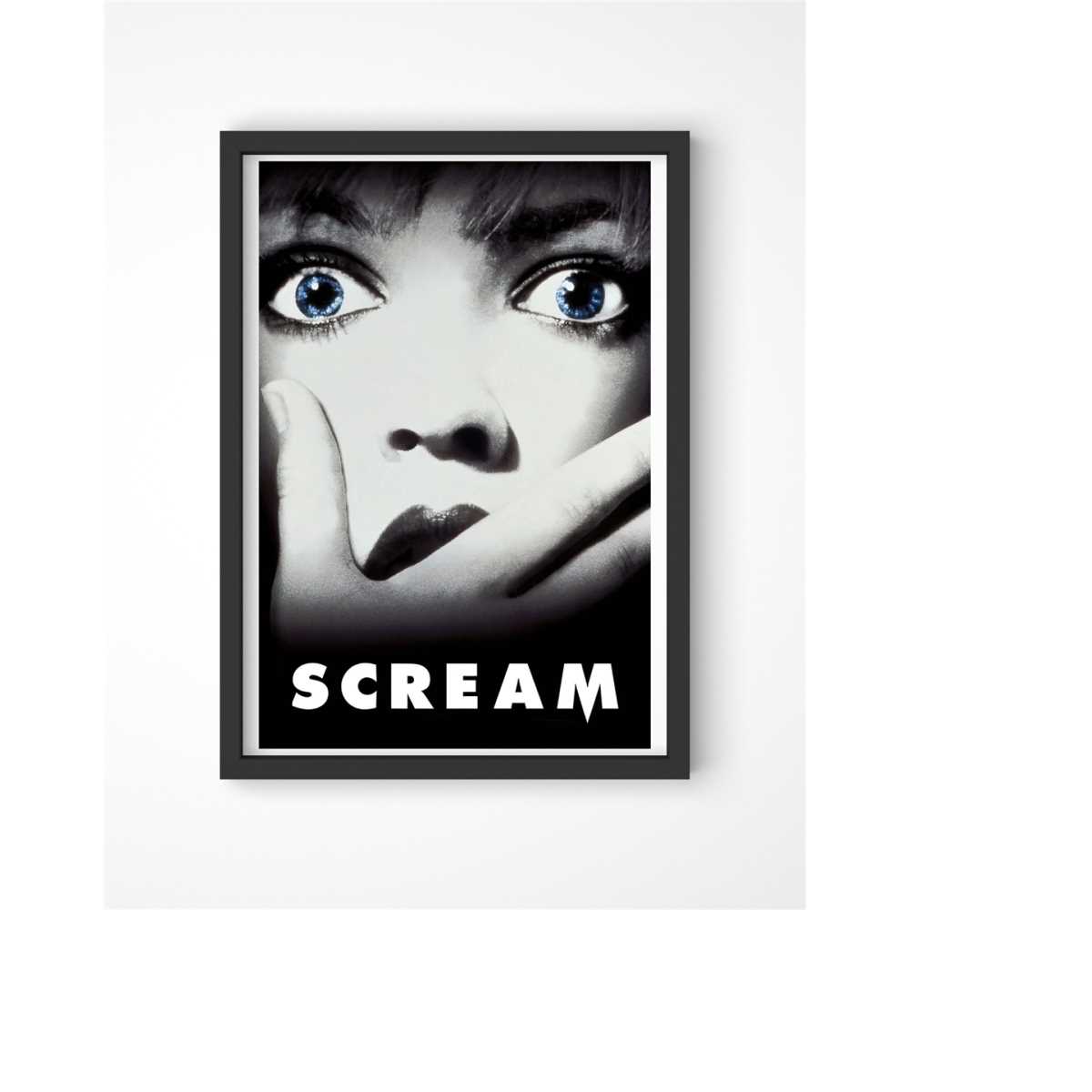 Scream Movie Poster, Scream 1996 Movie Print Reproduction | Inspire Uplift