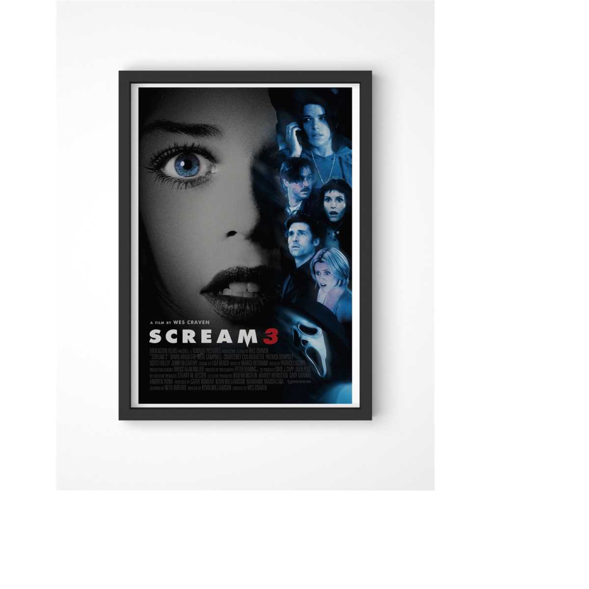 Scream III Movie Poster, Scream 3 Movie Print | Inspire Uplift