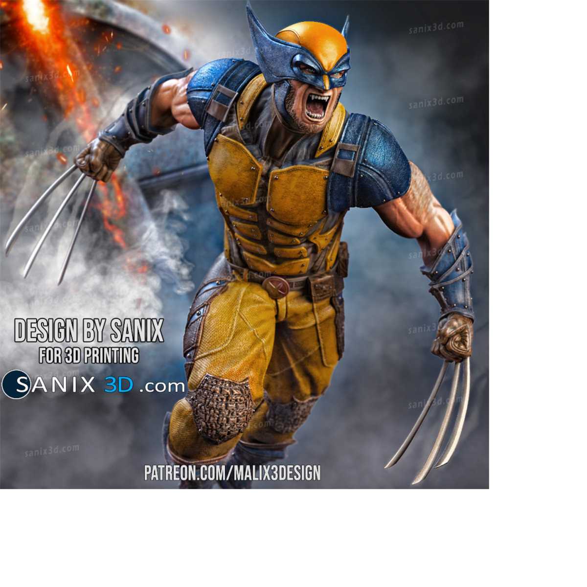 Wolverine Fan Art Model | Unpainted/Painted model kit | Inspire Uplift