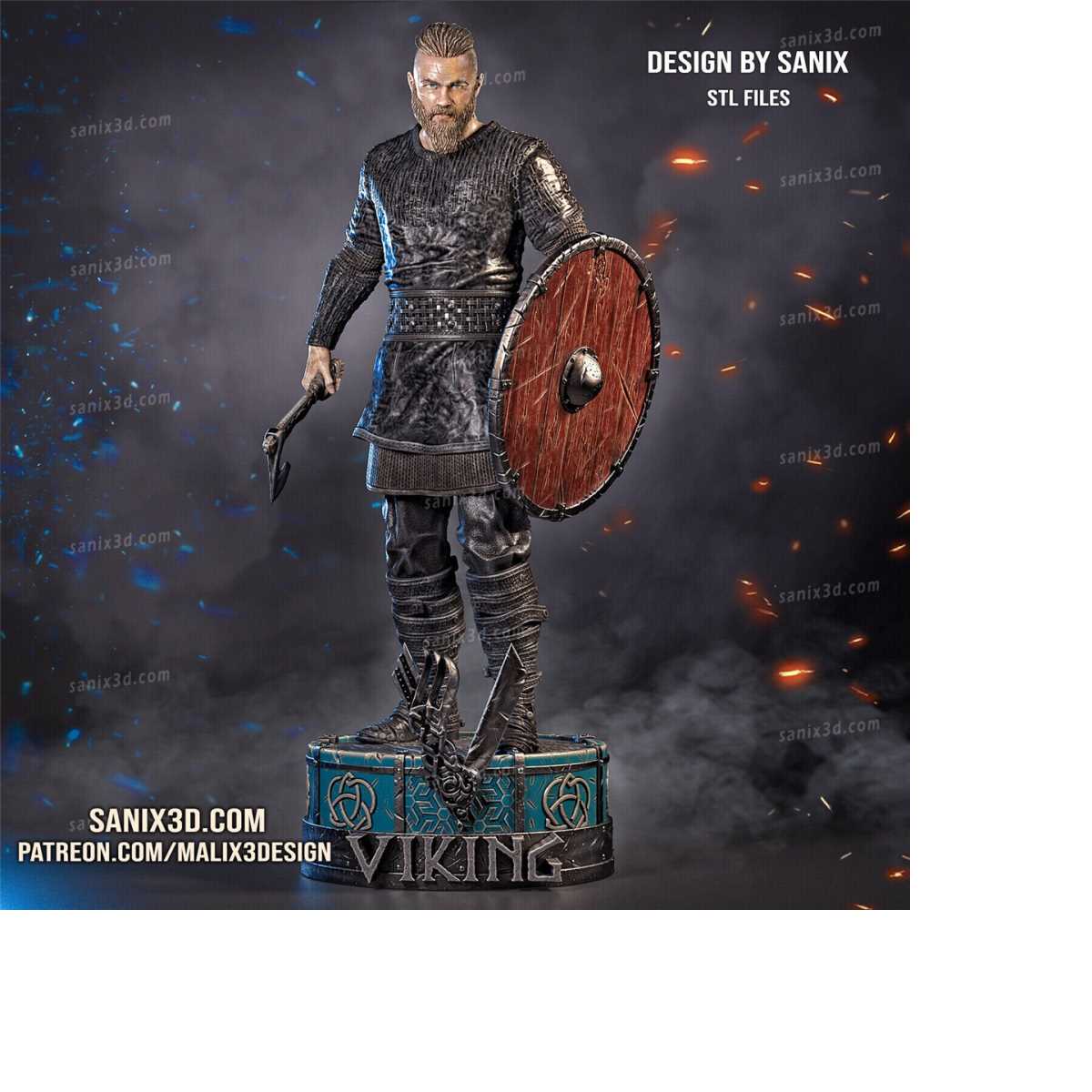 Ragnar Fan Art Model | Unpainted/Painted model kit | Inspire Uplift