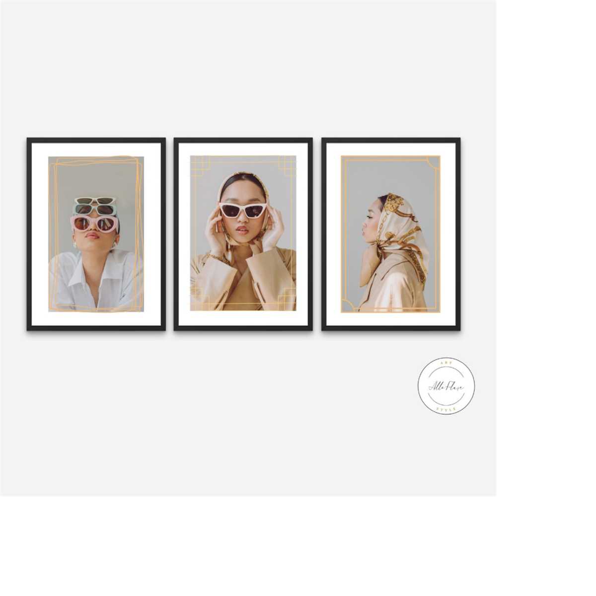 Set of 3 Beige Fashion Posters INSTANT DOWNLOAD, | Inspire Uplift