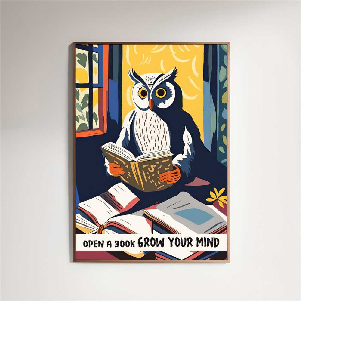 Reading Quote Poster - Open a Book Grow | Inspire Uplift