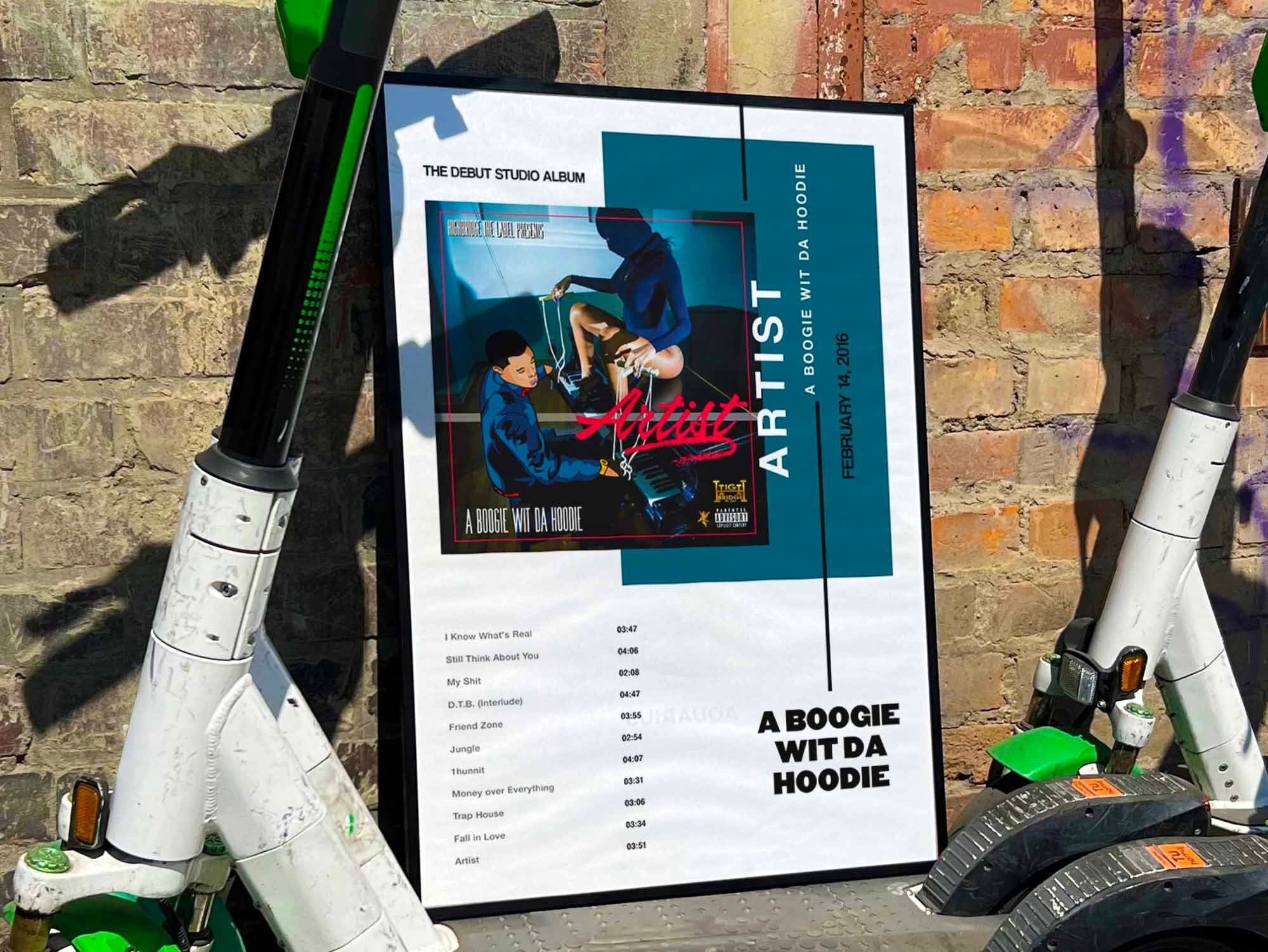 A Boogie Wit Da Hoodie Artist Album Cover Poster 3 | Inspire Uplift