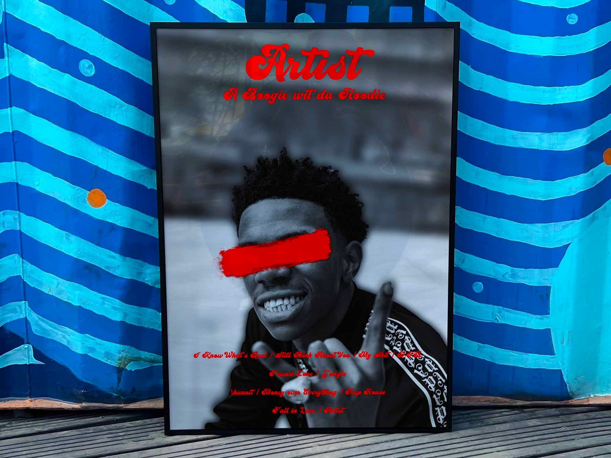 A Boogie Wit Da Hoodie Artist Album Cover Poster fac | Inspire Uplift