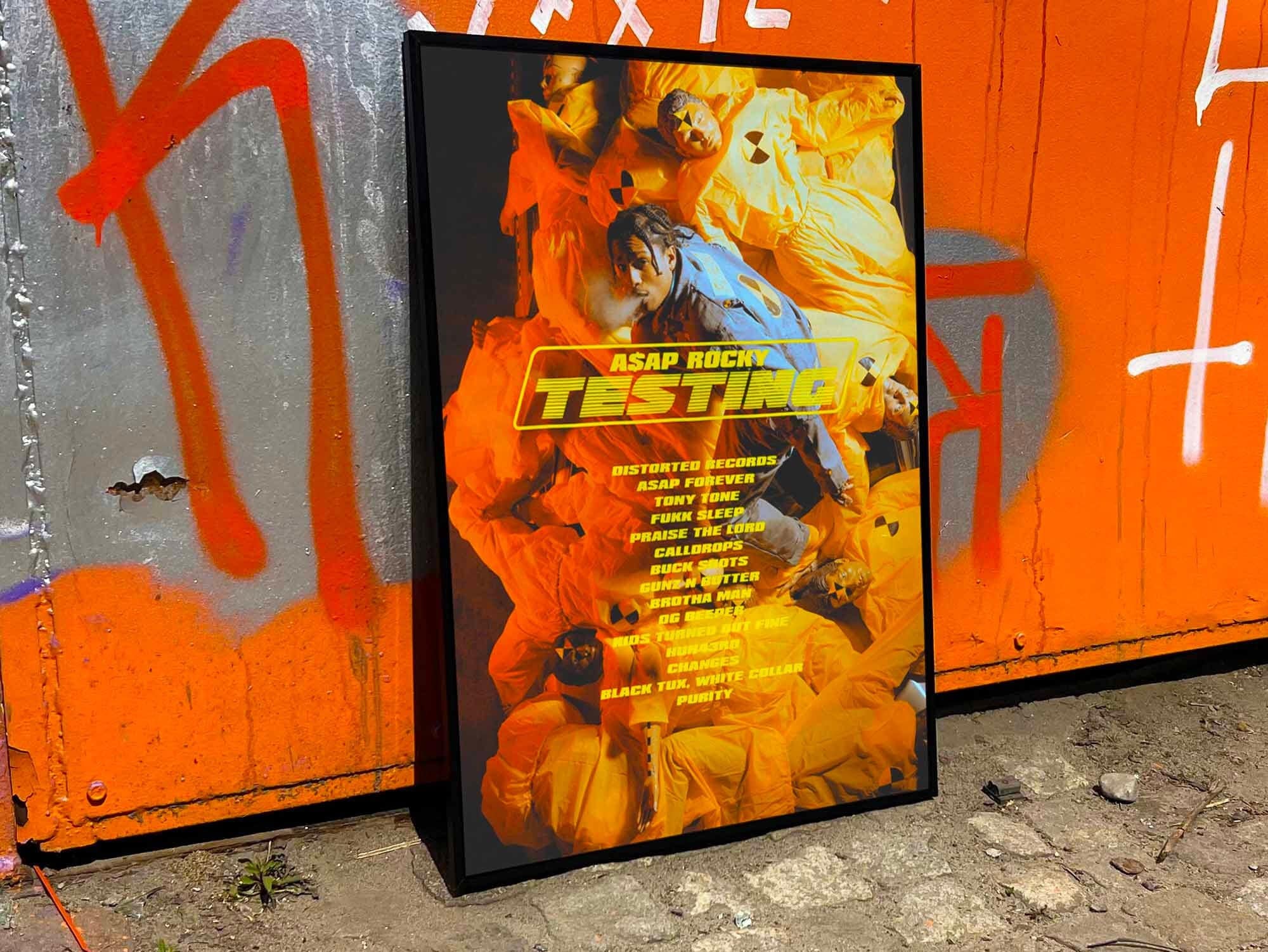 Asap Rocky Testing Album Cover Poster fac | Inspire Uplift